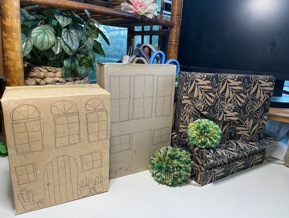 How to Make a Cardboard Village for Small World Play - Sticks & Stones ...